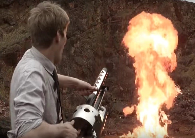 This Guy Built an Explosive Thermite Launching Cannon