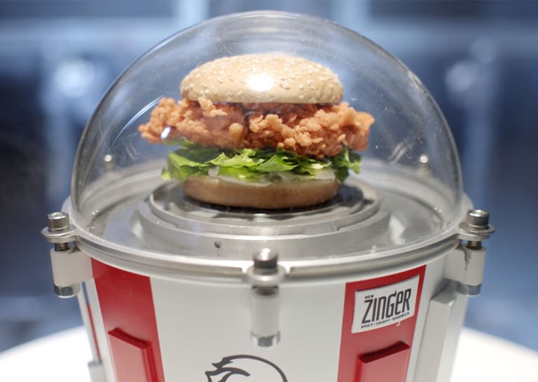 WATCH LIVE: KFC Is Actually Sending a Chicken Sandwich into Space