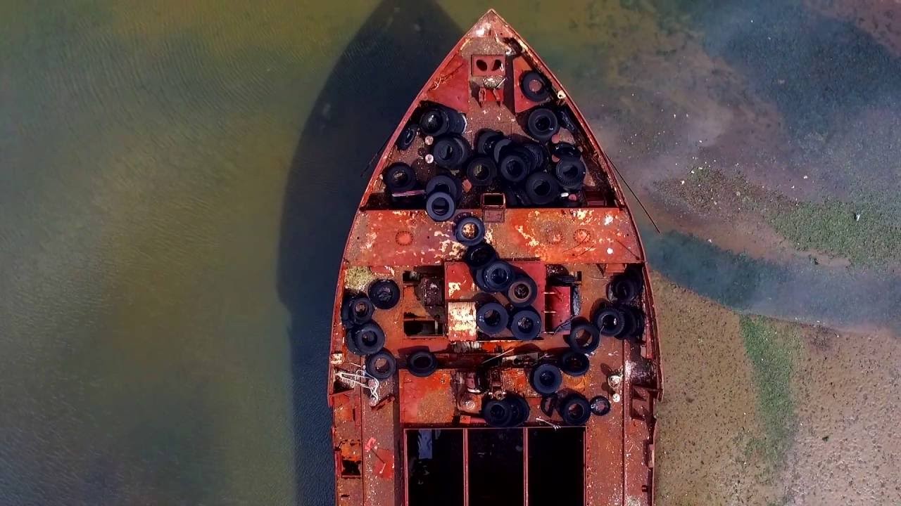 Drone Footage of this Ship Graveyard is Hauntingly Beautiful