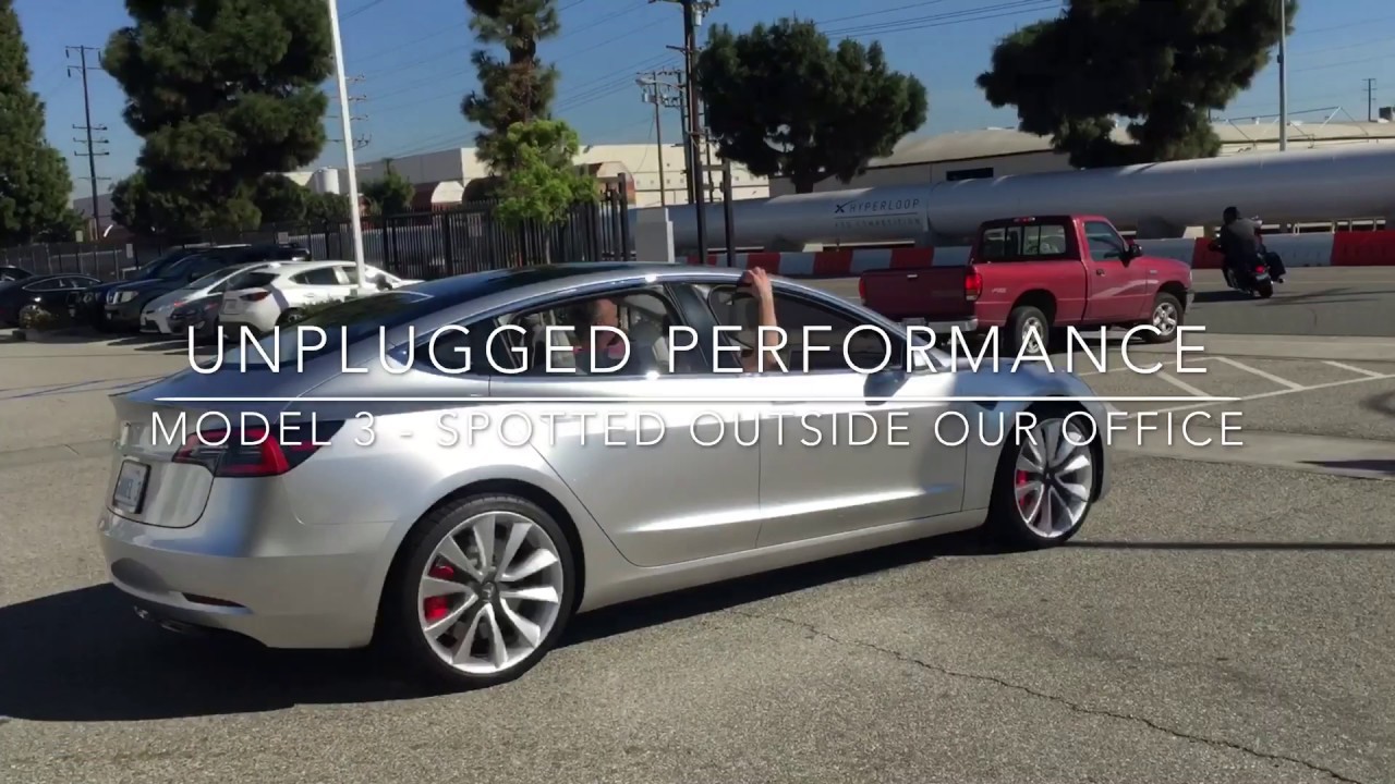Here's a Fresh Glimpse of Tesla's Model 3 in Real Life
