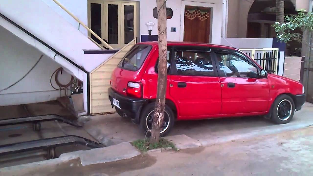 Man Creates Car Parking Solution Under his Stairs