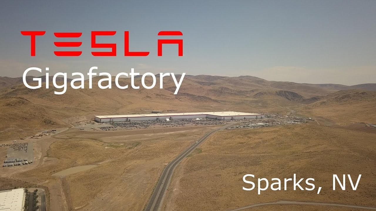 Tesla's Massive Gigafactory Looks Busy in New Drone Footage