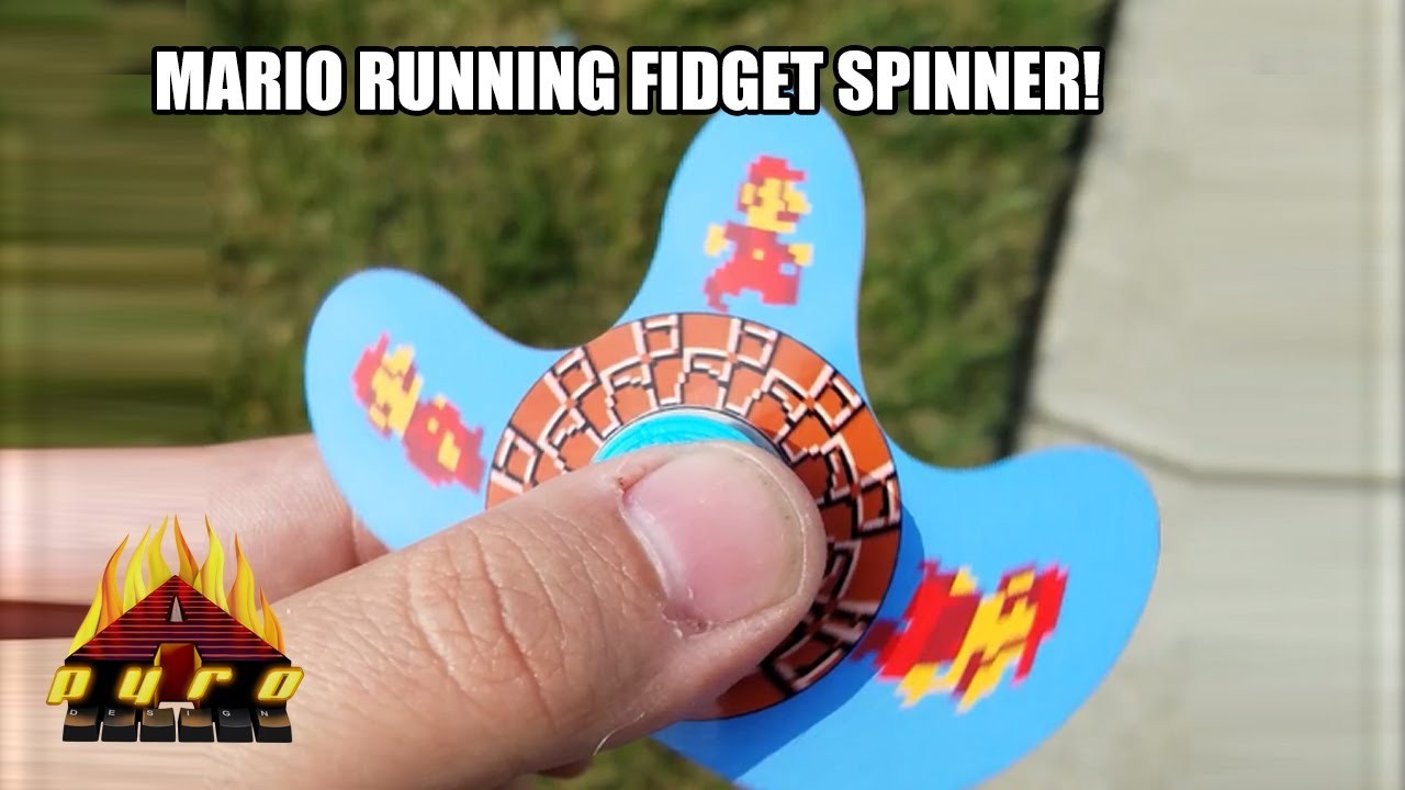 This Incredibly Animated Fidget Spinner Gives Life to Super Mario