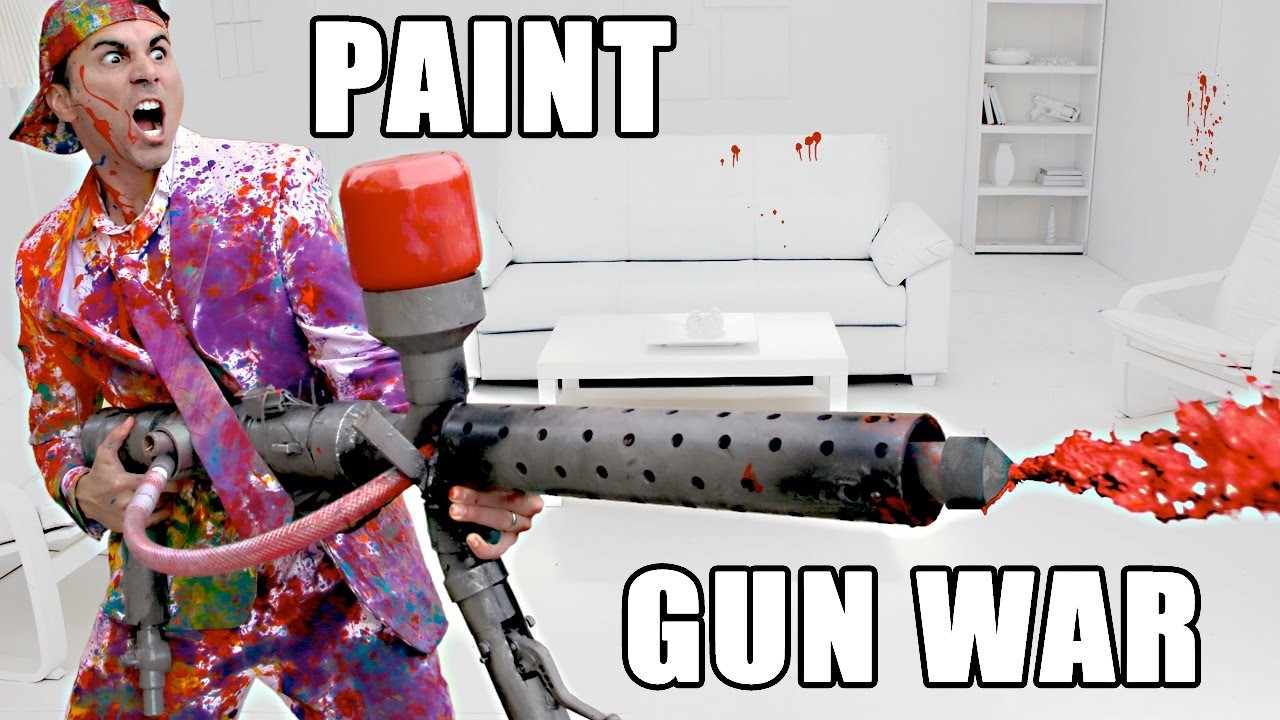 This Paint Super Soaker Battle is the Best Idea Ever