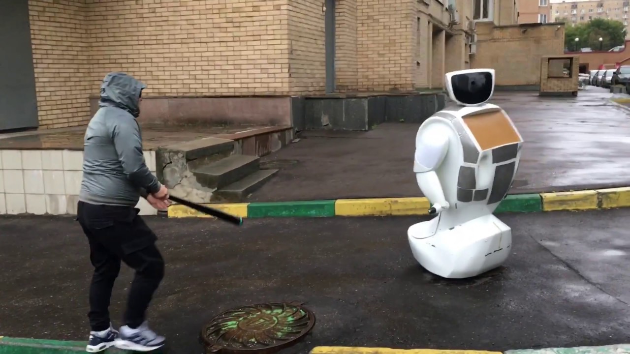 This Shocking Video Shows A Robot Getting Attacked With A Baseball Bat ...