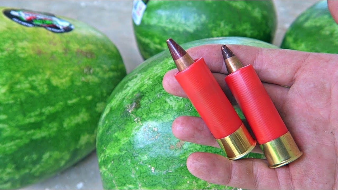 Watch These Watermelons Get Annihilated by a 12 Gauge Shotgun Loaded ...