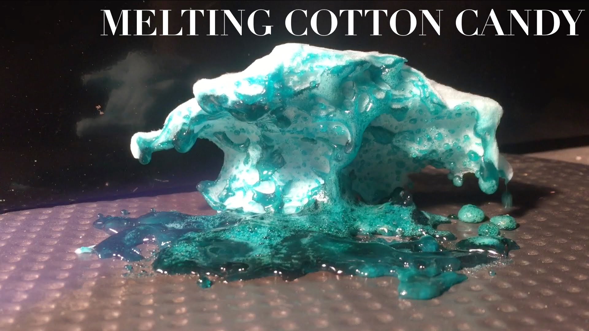 What Happens to Cotton Candy When it's Melted with a Blowtorch