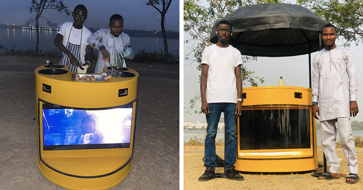 Young Inventor Designs Solar-Powered Kiosk To Help Local Vendors