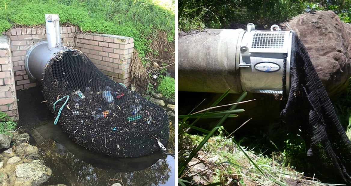 Australian City Uses Drainage Nets to Stop Waste from Polluting Waterways