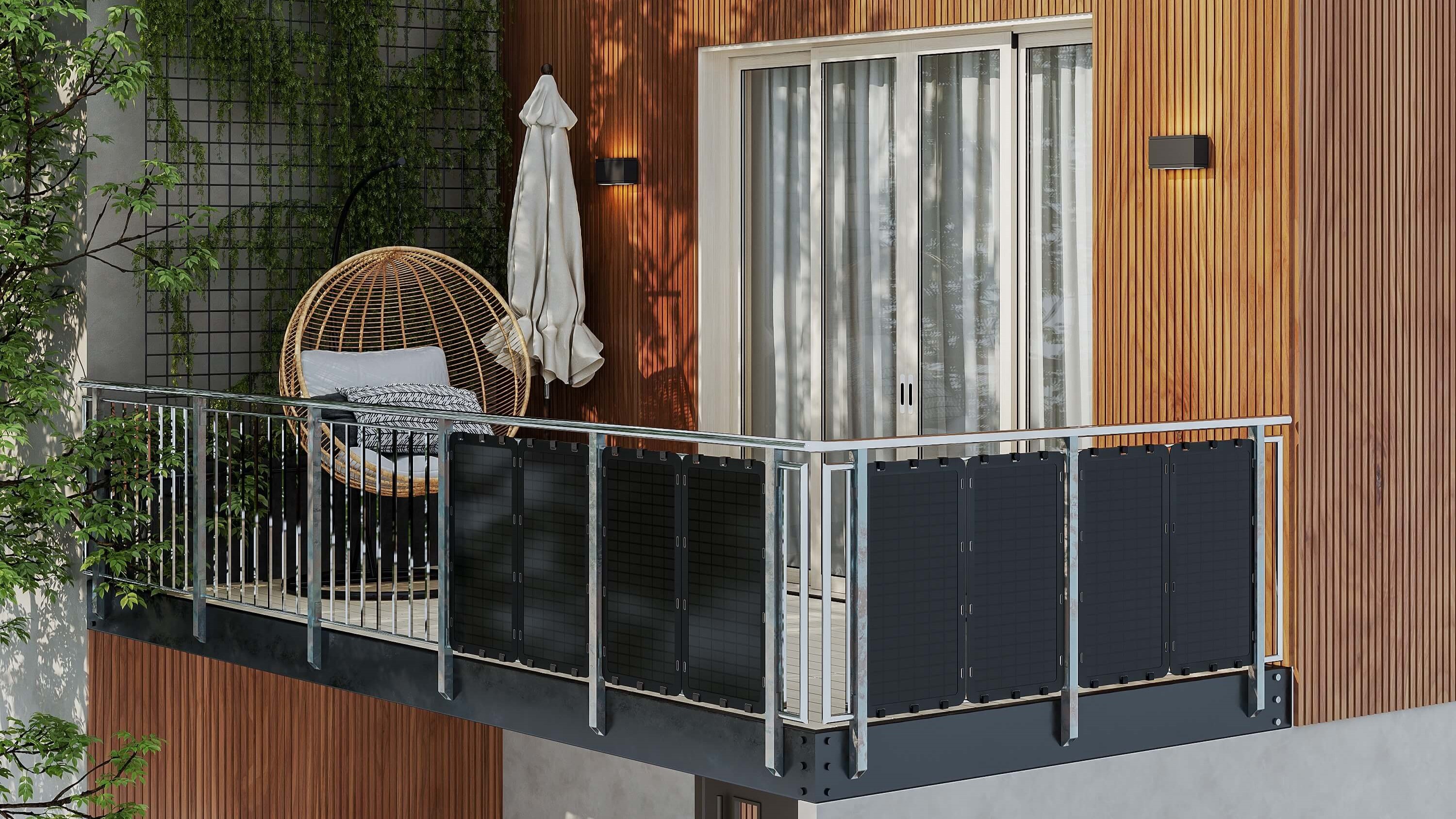 A Ukrainian entrepreneur built vertical solar panels for balconies