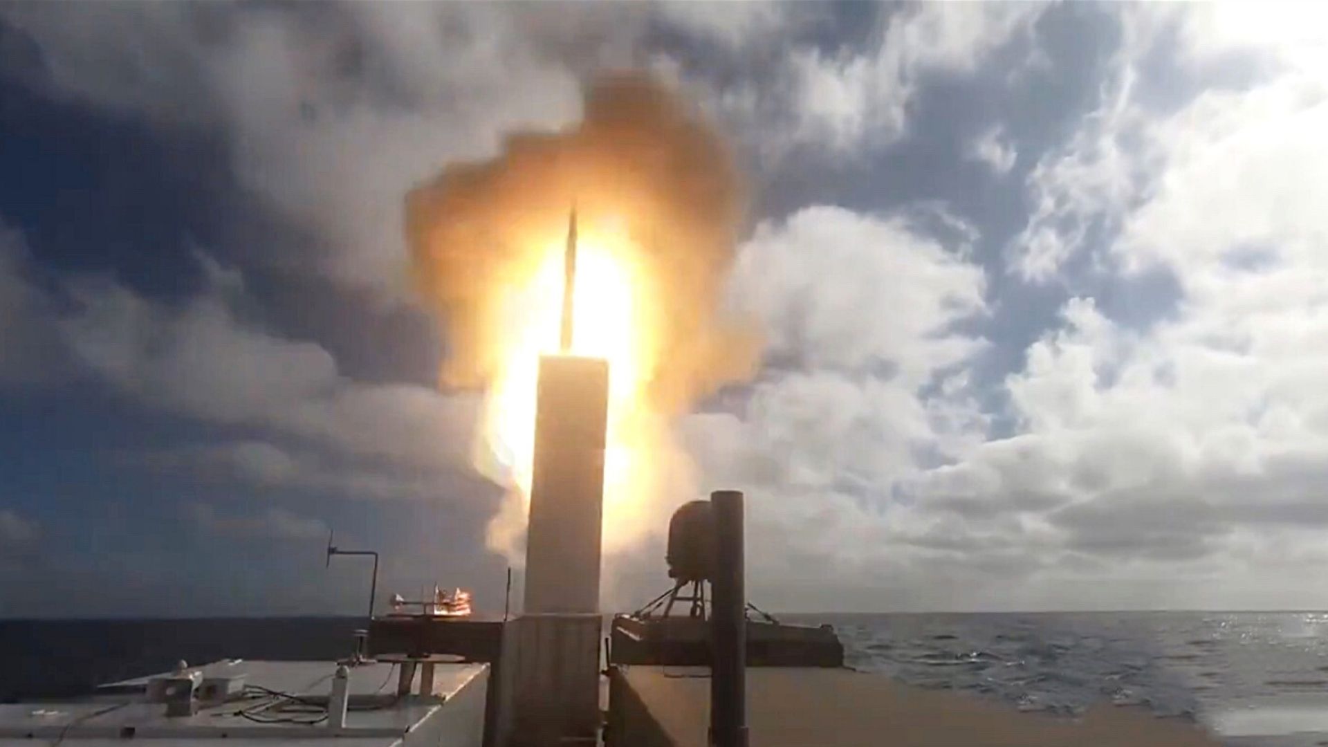 Watch the US Navy Fire a Missile With Unmanned 'Ghost Fleet' Ship