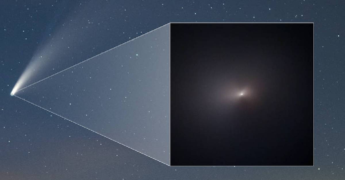 NASA Releases Close-Up Image of Brilliant NEOWISE Comet