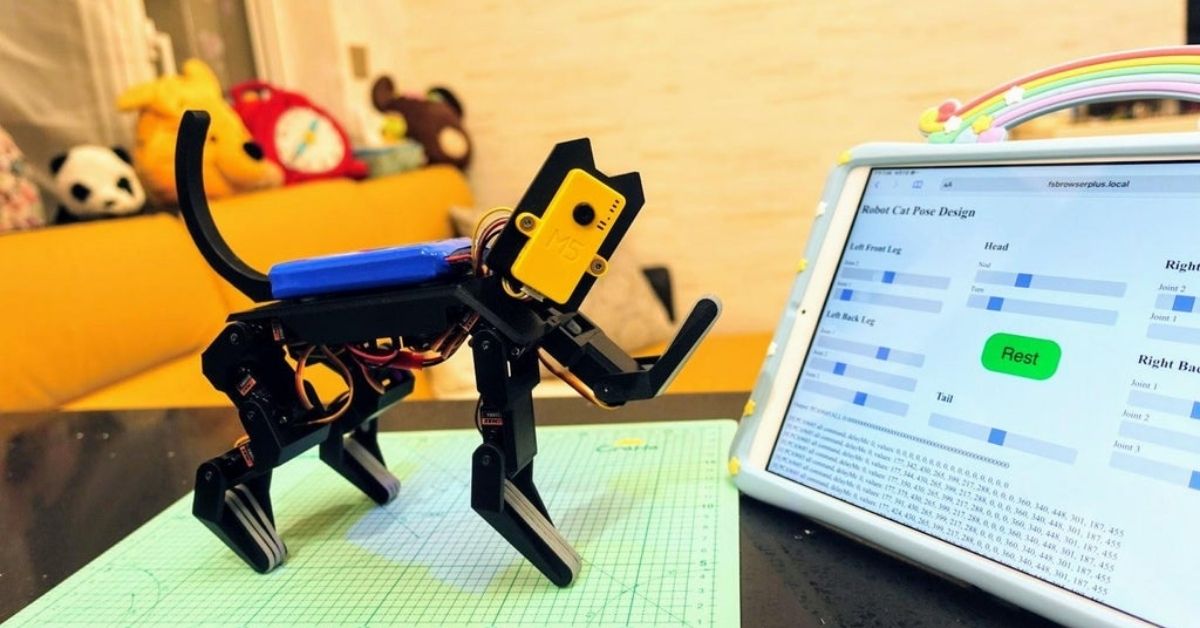 DIY Robot Cat Moves Just Like the Real Thing