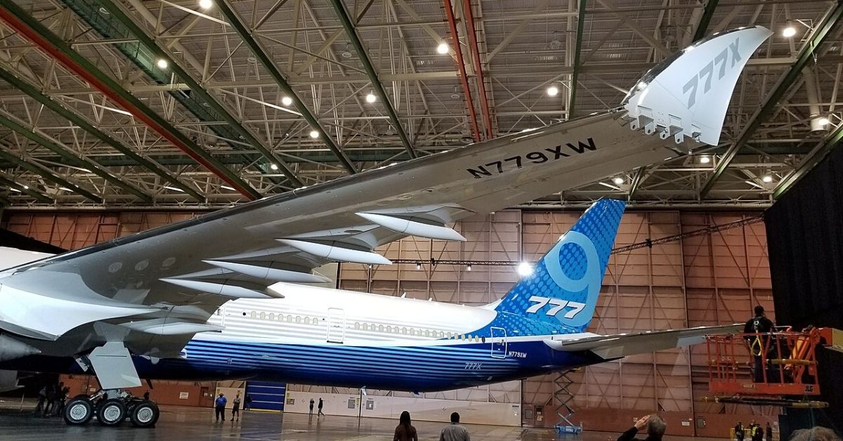 First Commercial Airplane with Folding Wings, Boeing's 777X Took Its ...