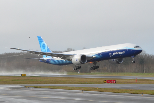 First Commercial Airplane with Folding Wings, Boeing's 777X Took Its ...