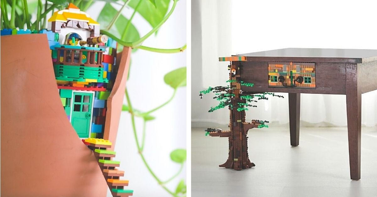 Kintsugi-Inspired LEGO Collection Turns Broken Objects Into Art