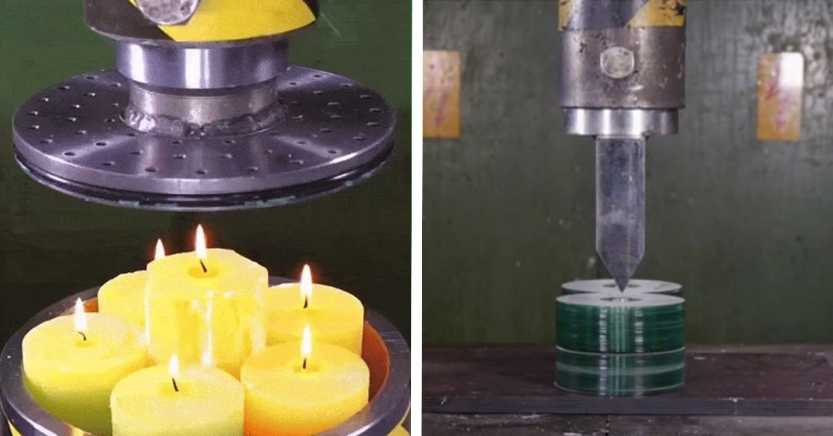 9 Satisfying Hydraulic Press Crushing Stuff Videos