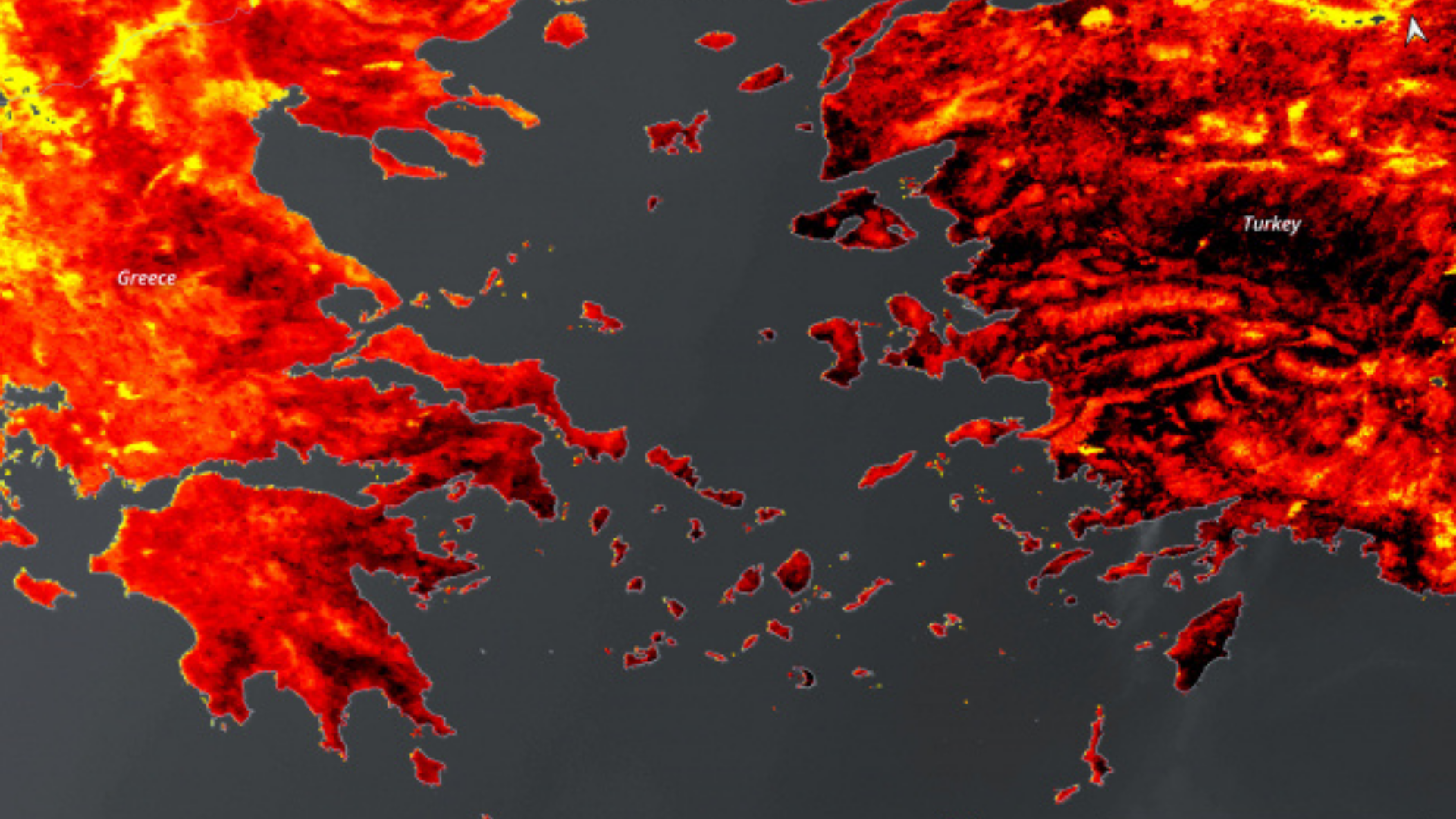 Satellite Image Shows What 127-Degree Temperature Looks Like From The Sky