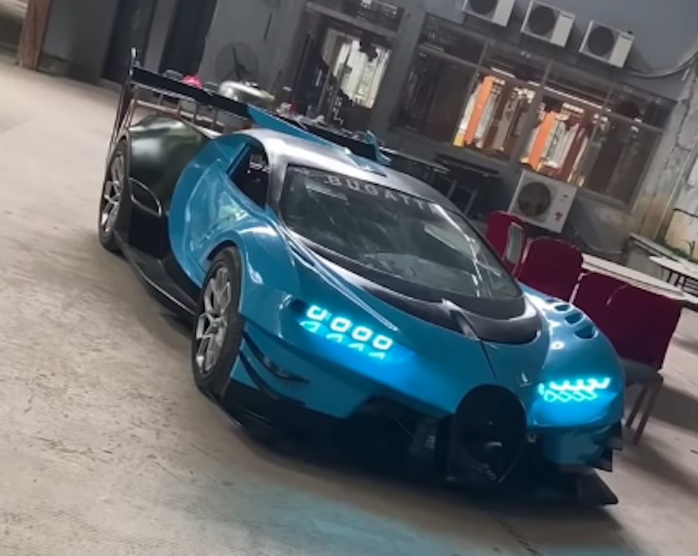 Chinese Mechanic Builds Drivable Bugatti Vision Gran Turismo Replica