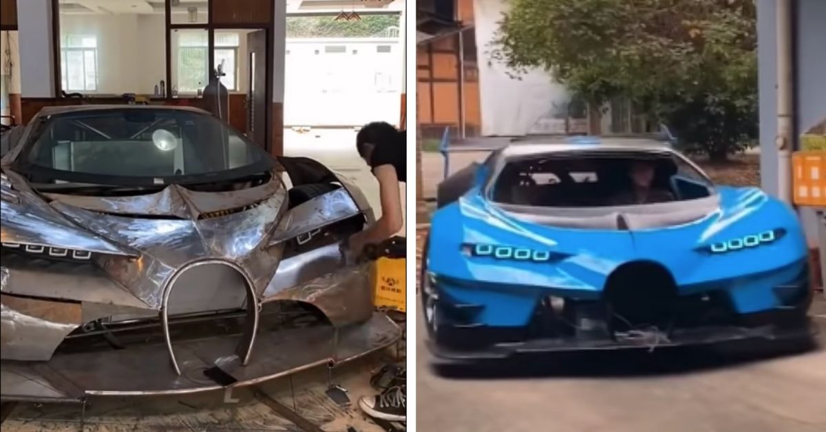 Chinese Mechanic Builds Drivable Bugatti Vision Gran Turismo Replica