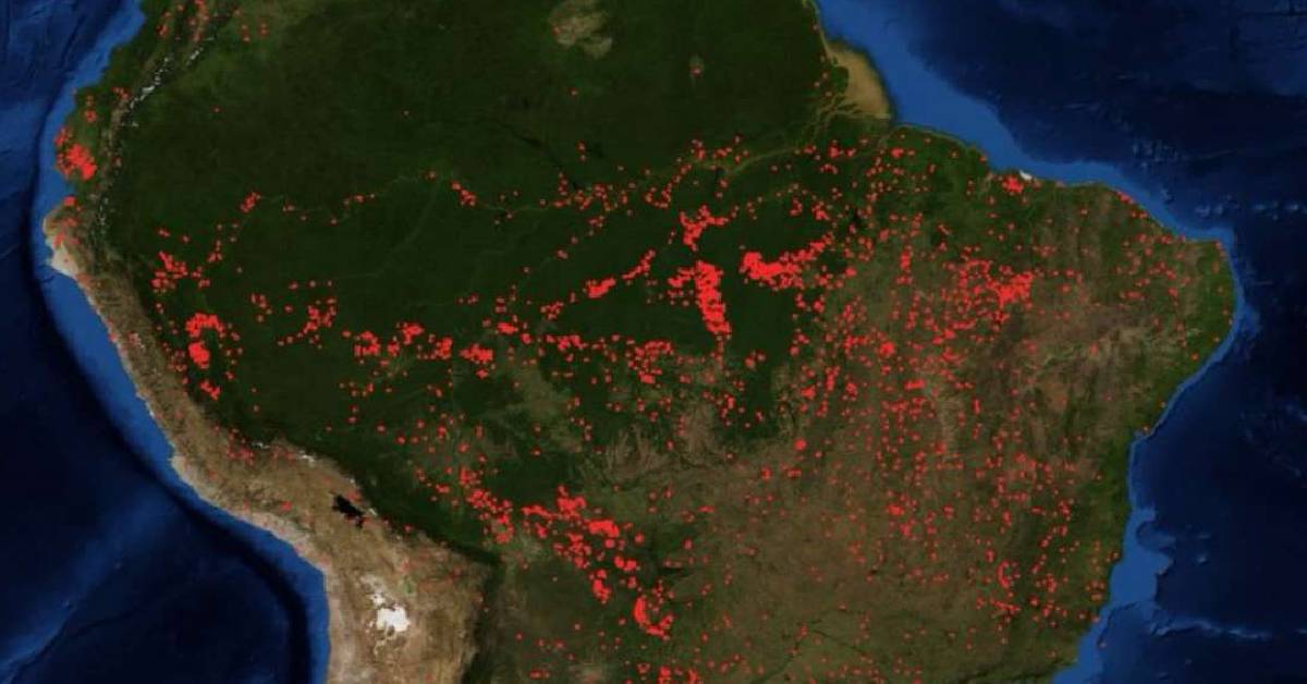 NASA Pictures Capture Amazon Fires All the Way from Space