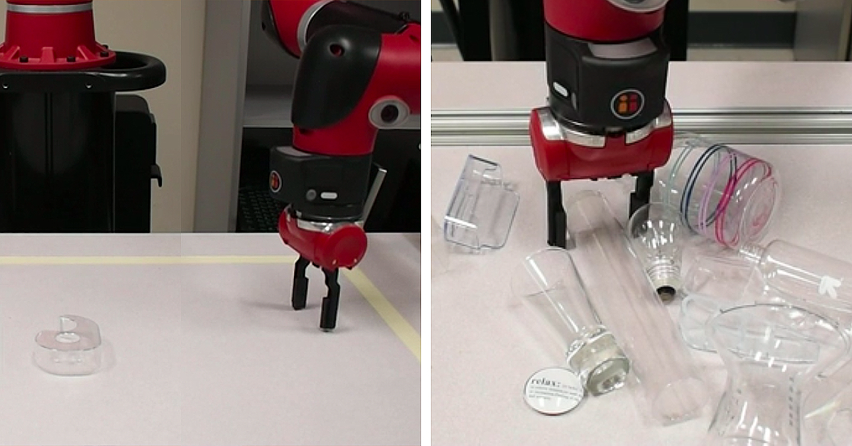 Machine Learning Enables Robot to Grab Transparent and Shiny Objects