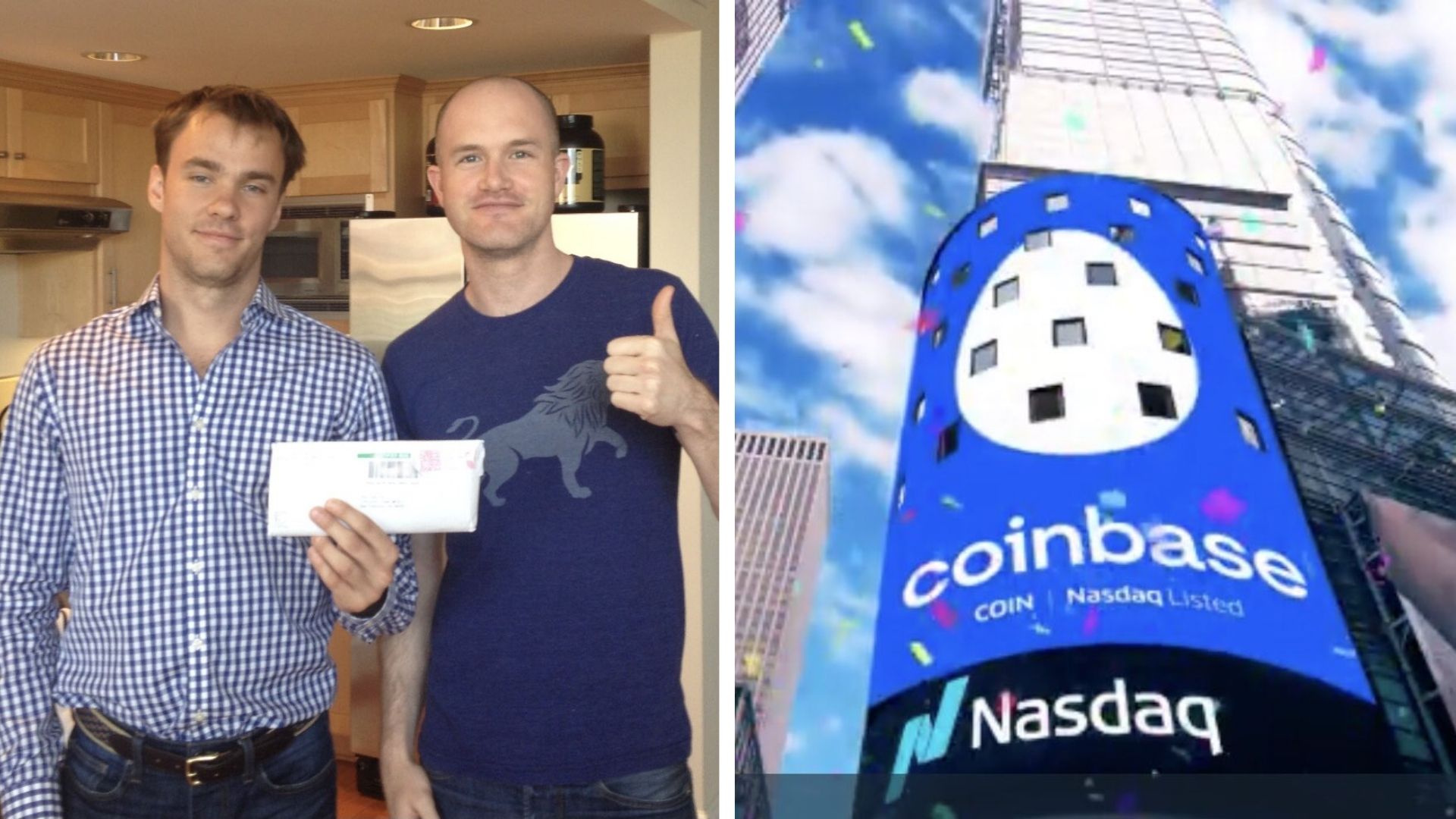 Coinbase Founders' Photo Goes Viral as Crypto Platform Hits $100bn ...