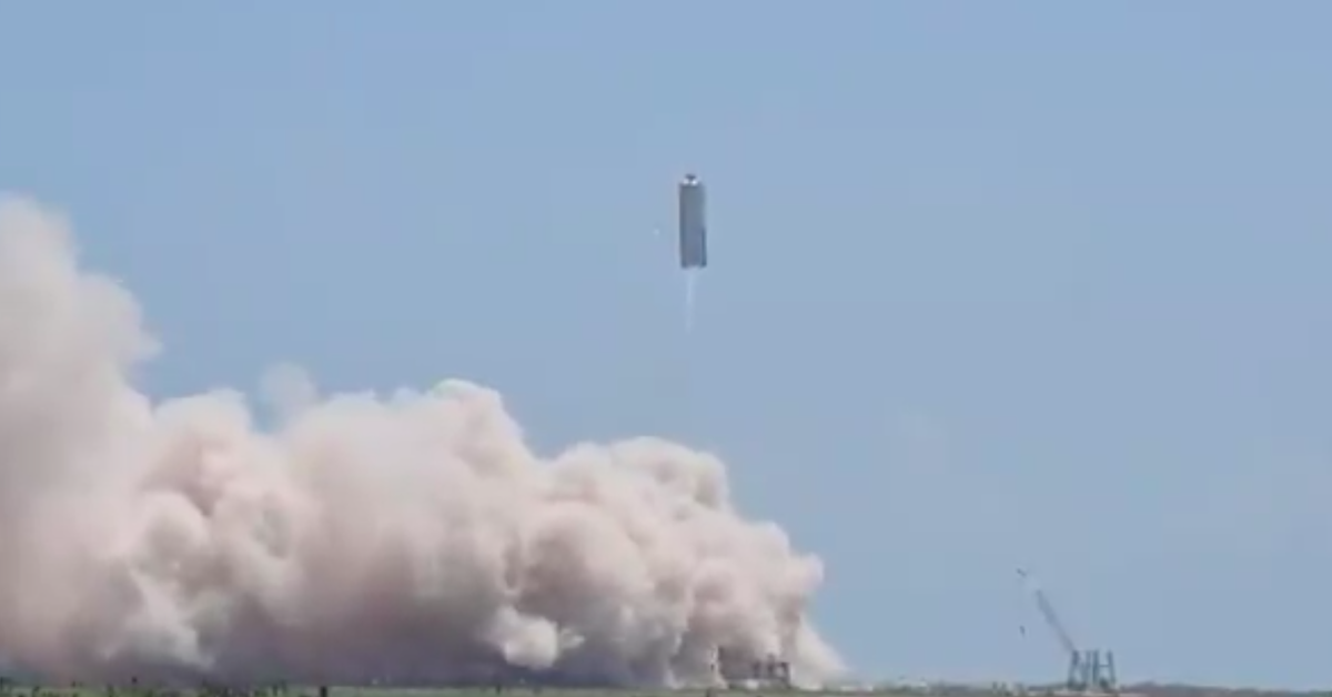 SpaceX Starship Prototype Hops 492 Feet into the Sky, Passes Second Test