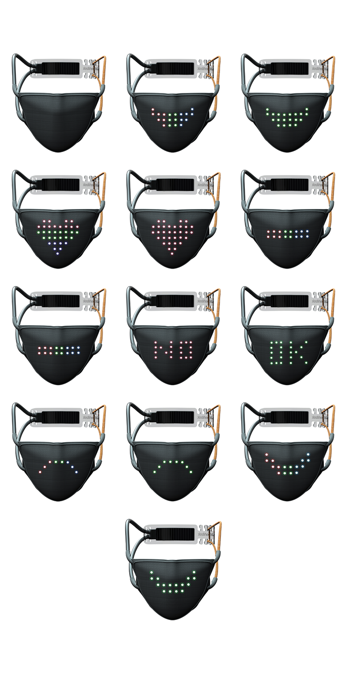 Designer Creates Mimicking Masks That Smile and Display Emojis