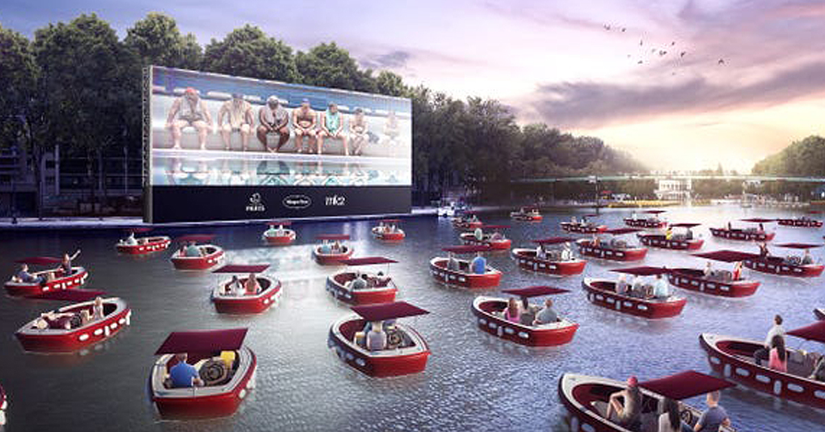 Floating Movie Theater With Socially Distant Boats Set for Paris