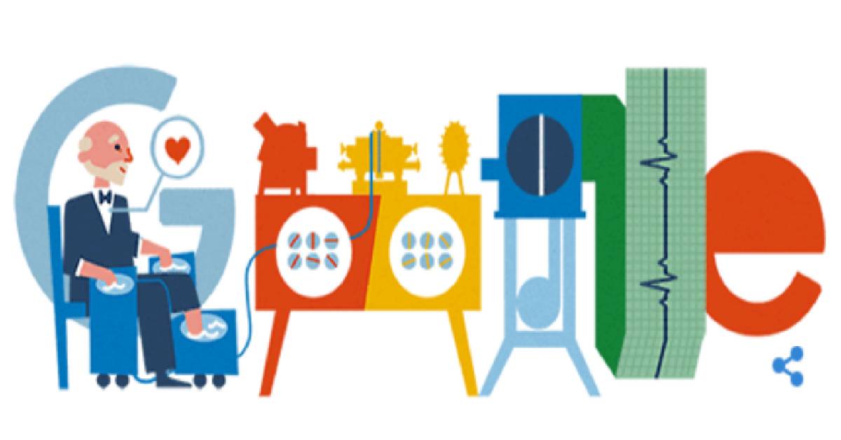 Google Doodle Honors Pioneering Inventor of EKG Willem Einthoven