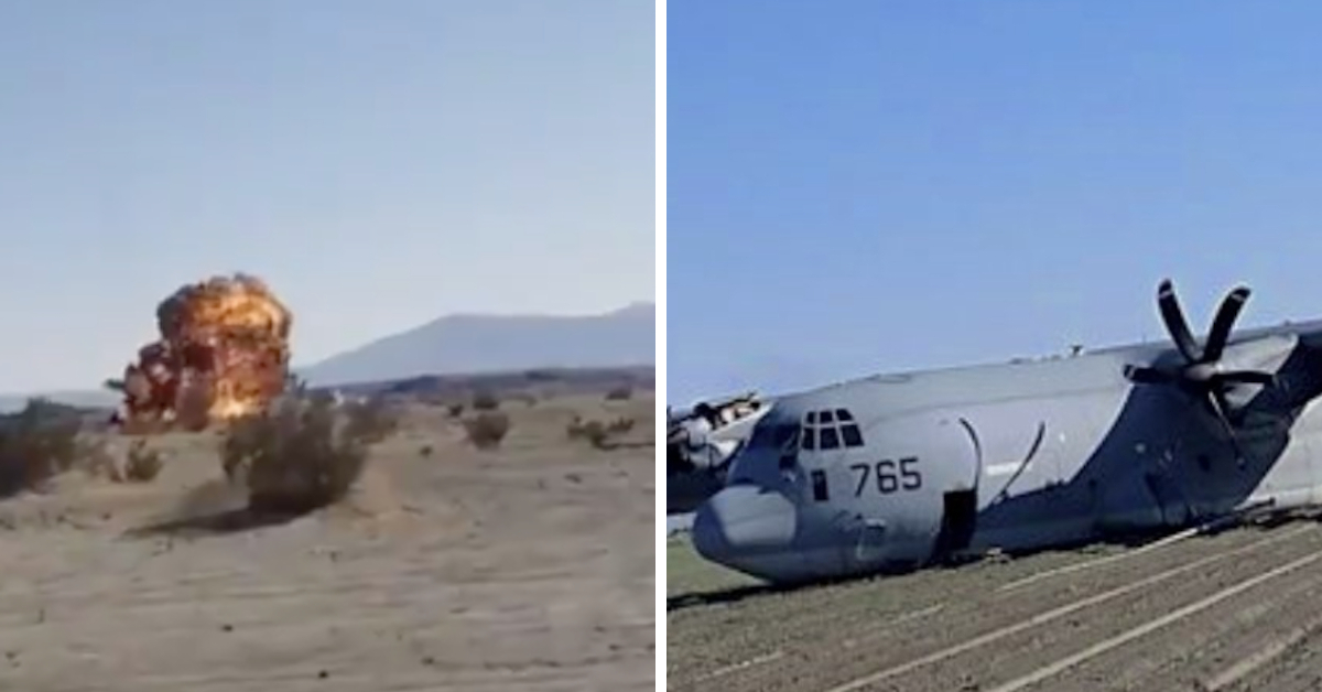 US Fighter Jet Collides with a Tanker, Blows up in Flames
