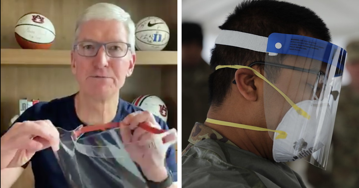 Apple Designs Face Shields and Sources 20 Million Masks for Medical Workers