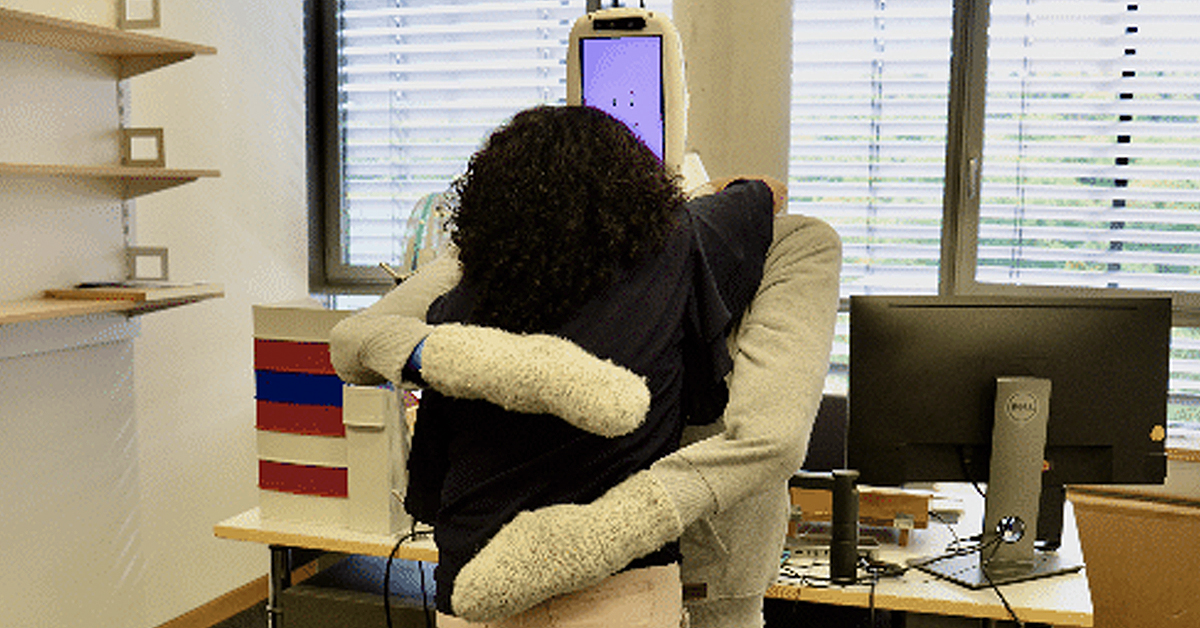 Soft, Human-Sized Robot Gives Excellent Hugs