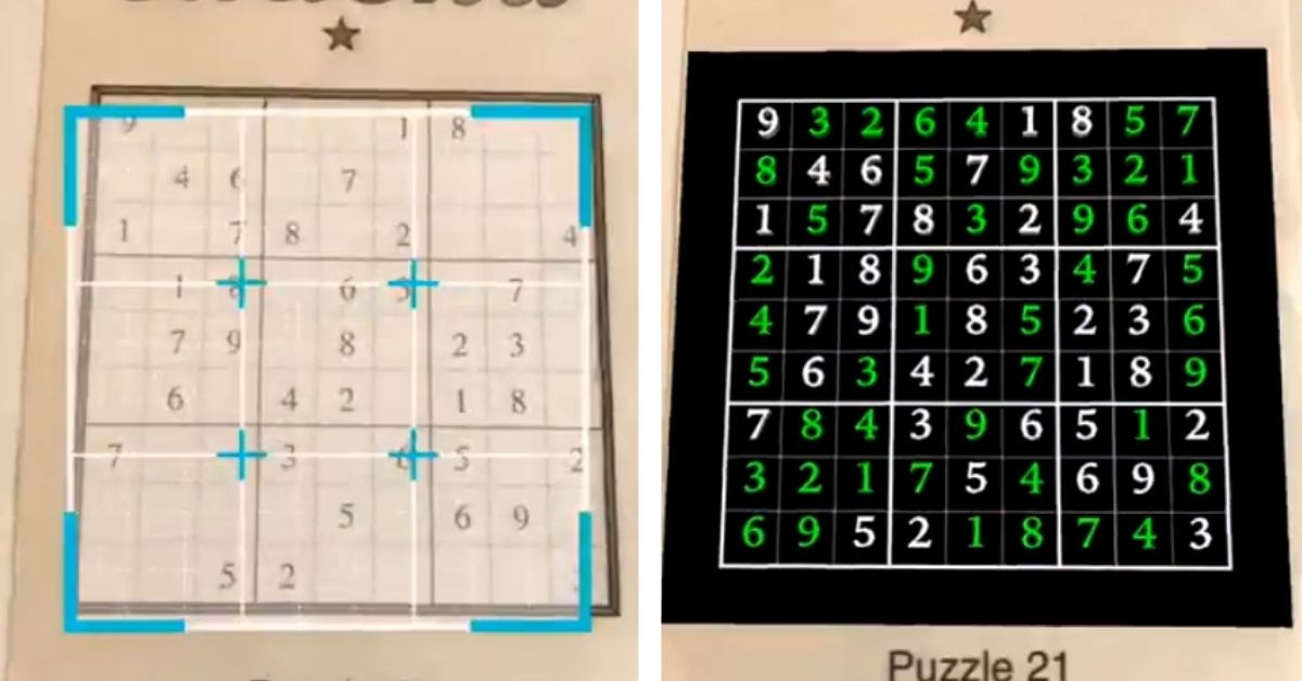 AR Sudoku Solver Uses Machine Learning To Solve Puzzles Instantly