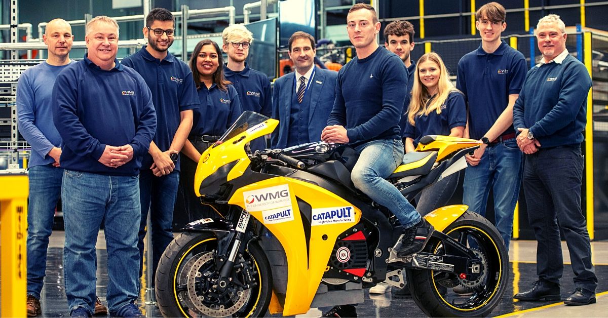 Warwick Team Debuts New Design of Aurora Electric Superbike