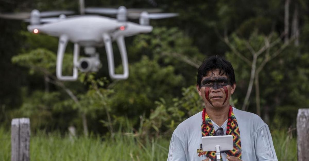 Amazon Tribes Use Drones to Watch Over the Forest