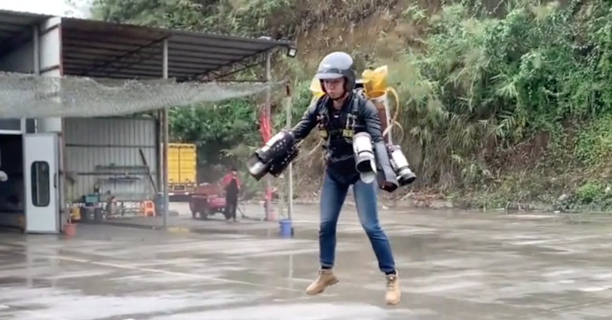 Chinese Engineer Builds 'Iron Man' Jetpack for $100,000
