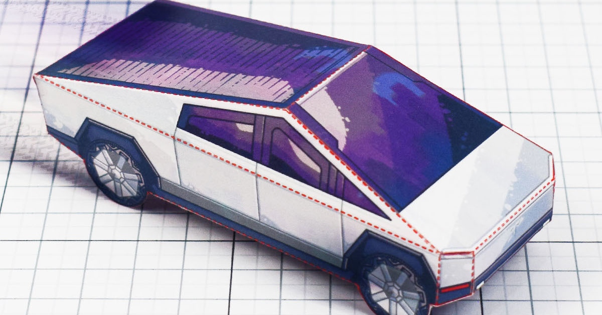 You Can Create Your Very Own Paper Tesla Cybertruck