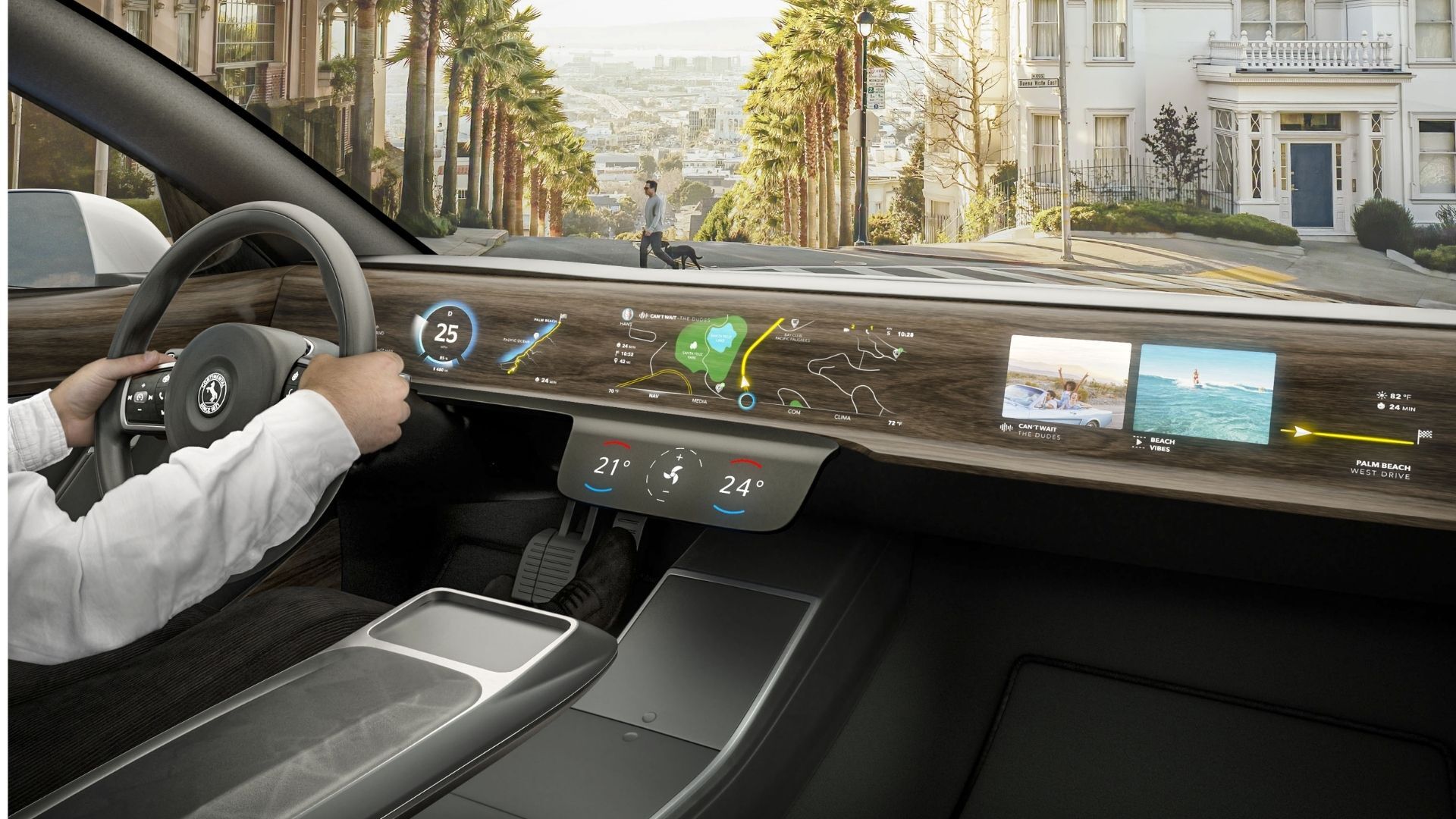 This 'Shy' Car Dashboard Only Appears When You Need It