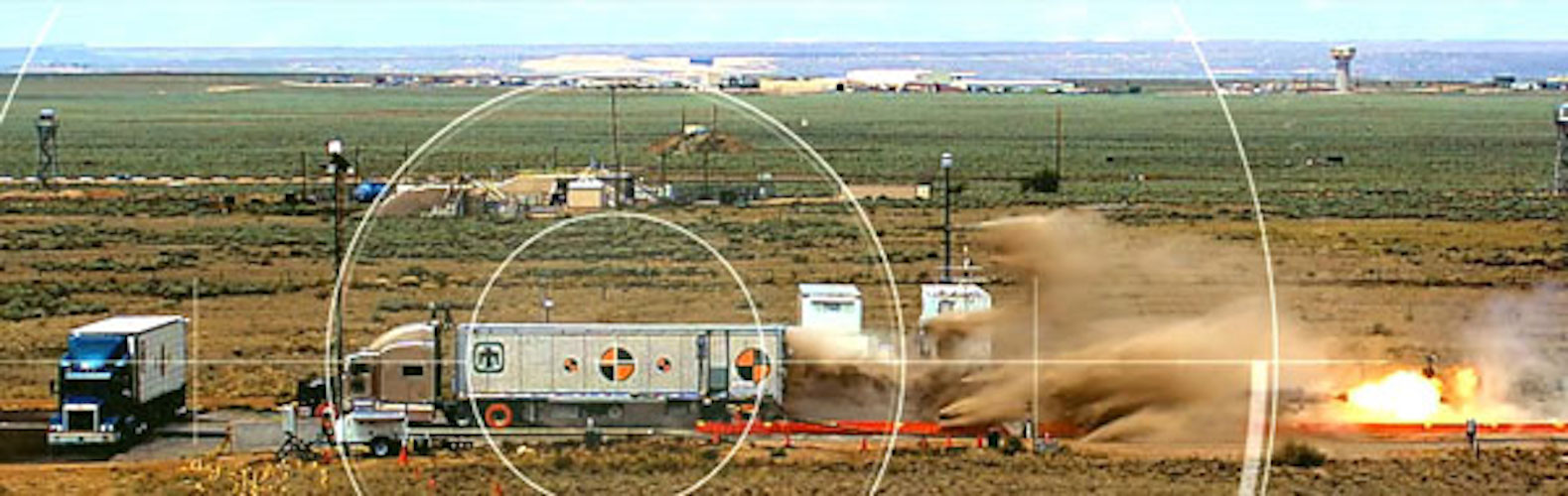 Semi Truck Slams into Tractor Trailer Built to Carry Nuclear Weapons