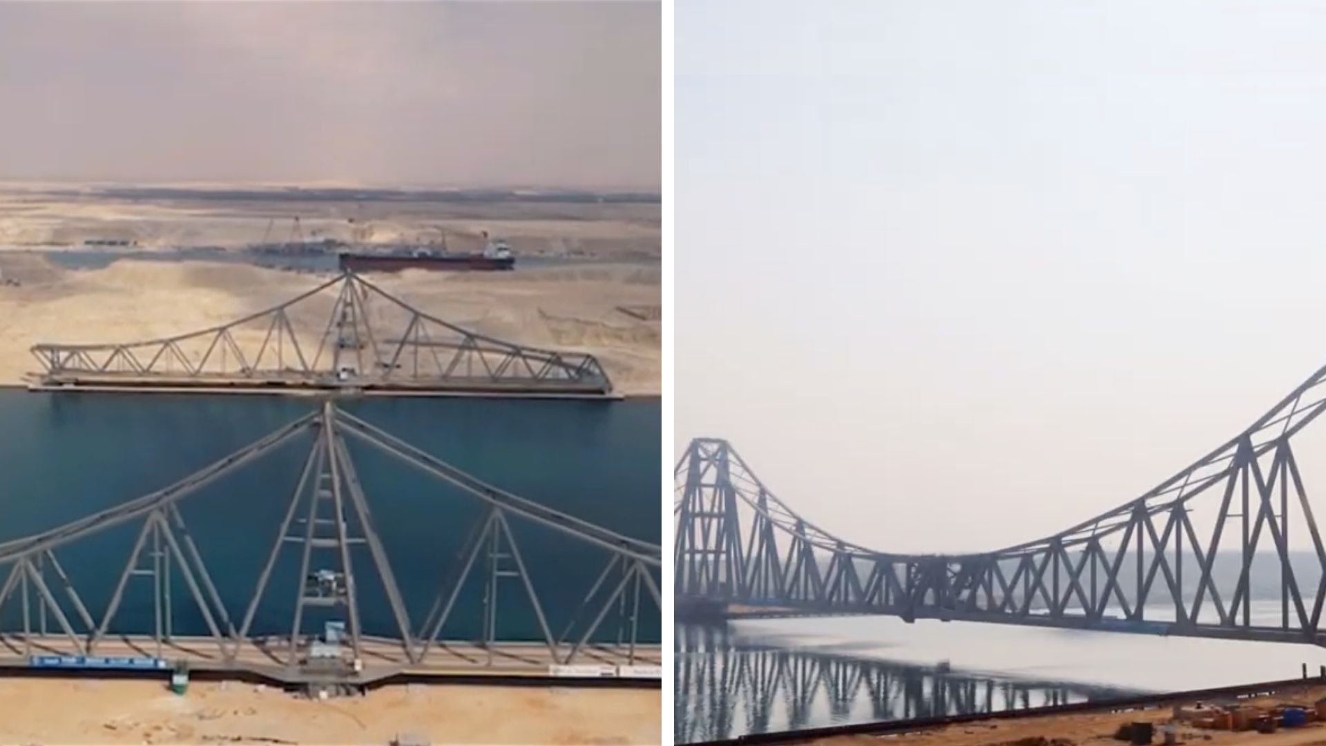 New Swing Bridge Over Suez Canal Successfully Completed Its Test Run