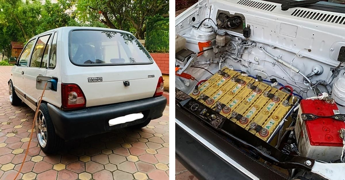 EV Converted Maruti Suzuki 800 Has More Torque Than Ford F 150 Pickup Truck