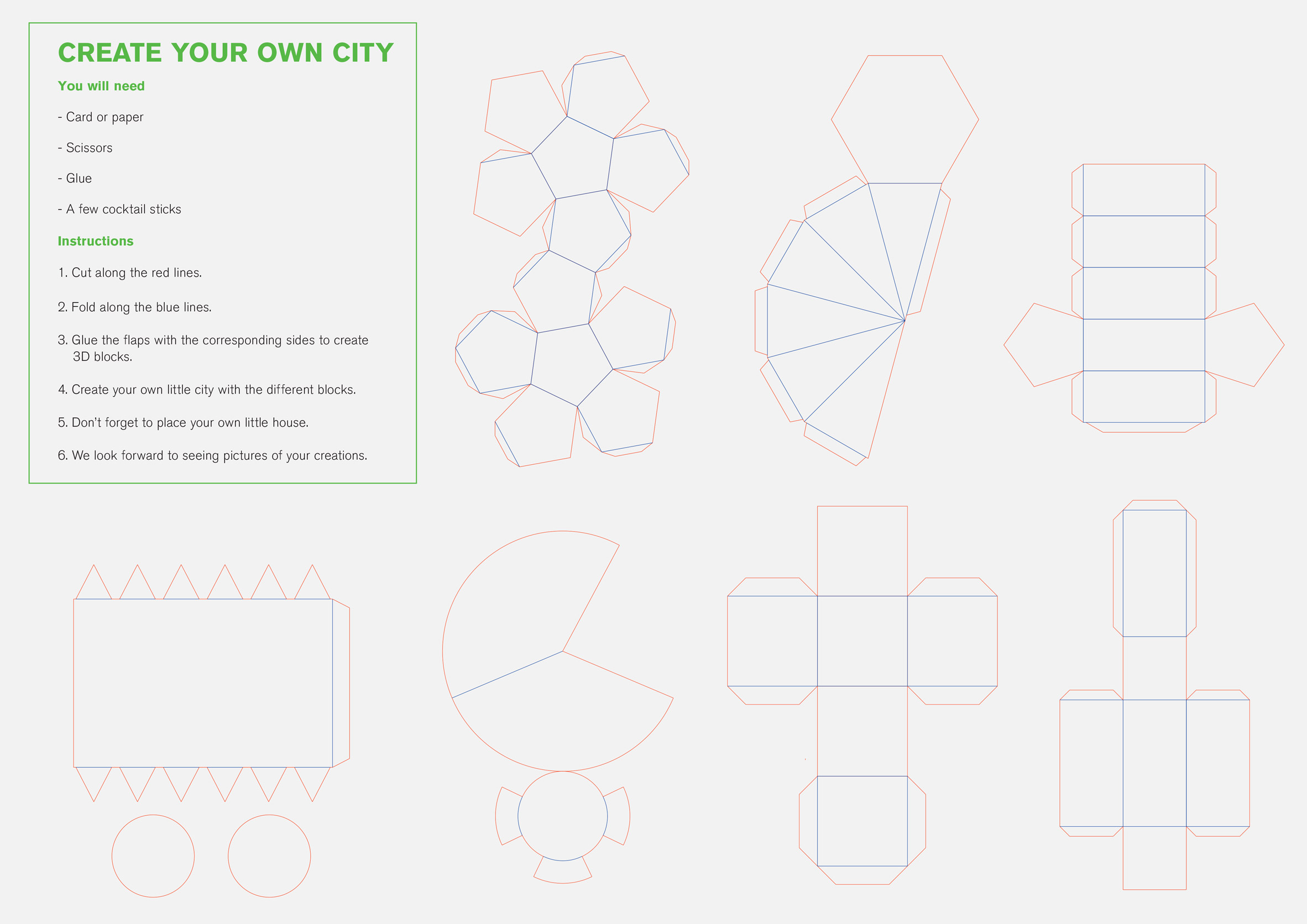 Architecture Studio Releases Templates for Children to Create Paper Cities