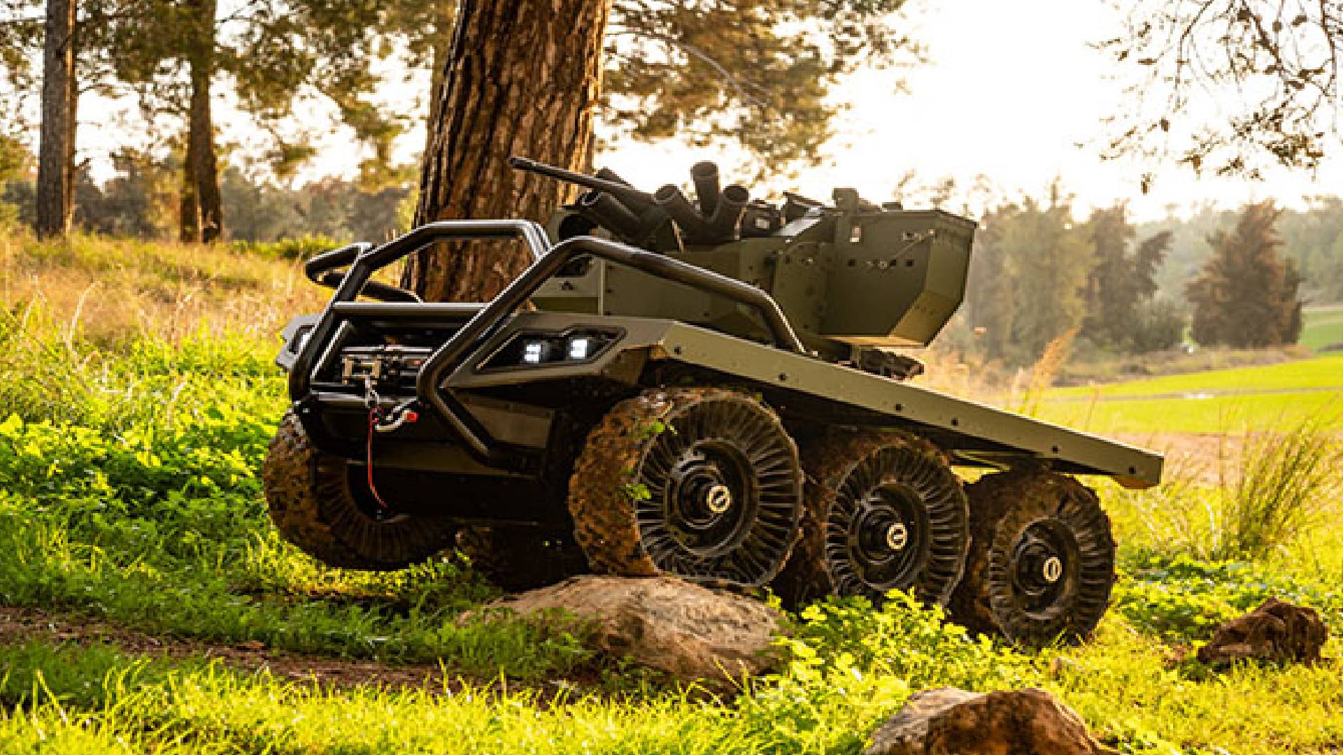 This Autonomous Military Vehicle Comes with a Multicopter Drone