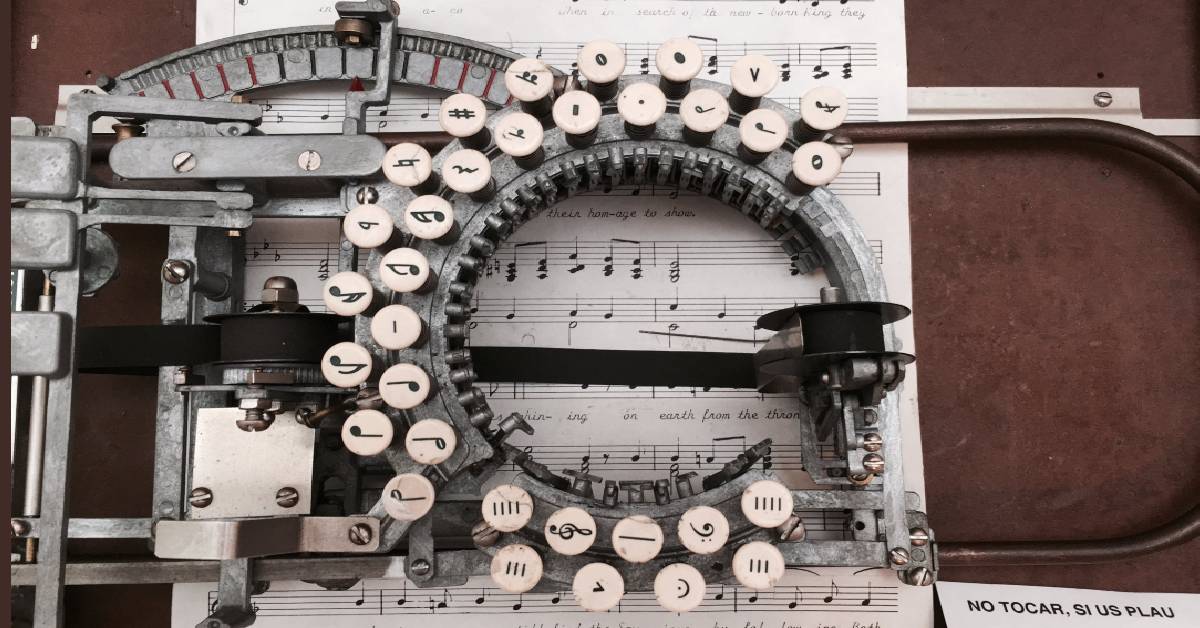 Groovy 1950s Typewriter Lets You Write Music