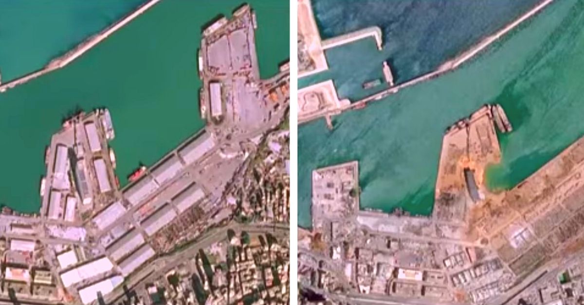Beirut Satellite Images Show Catastrophic Scale of Explosive Damage ...