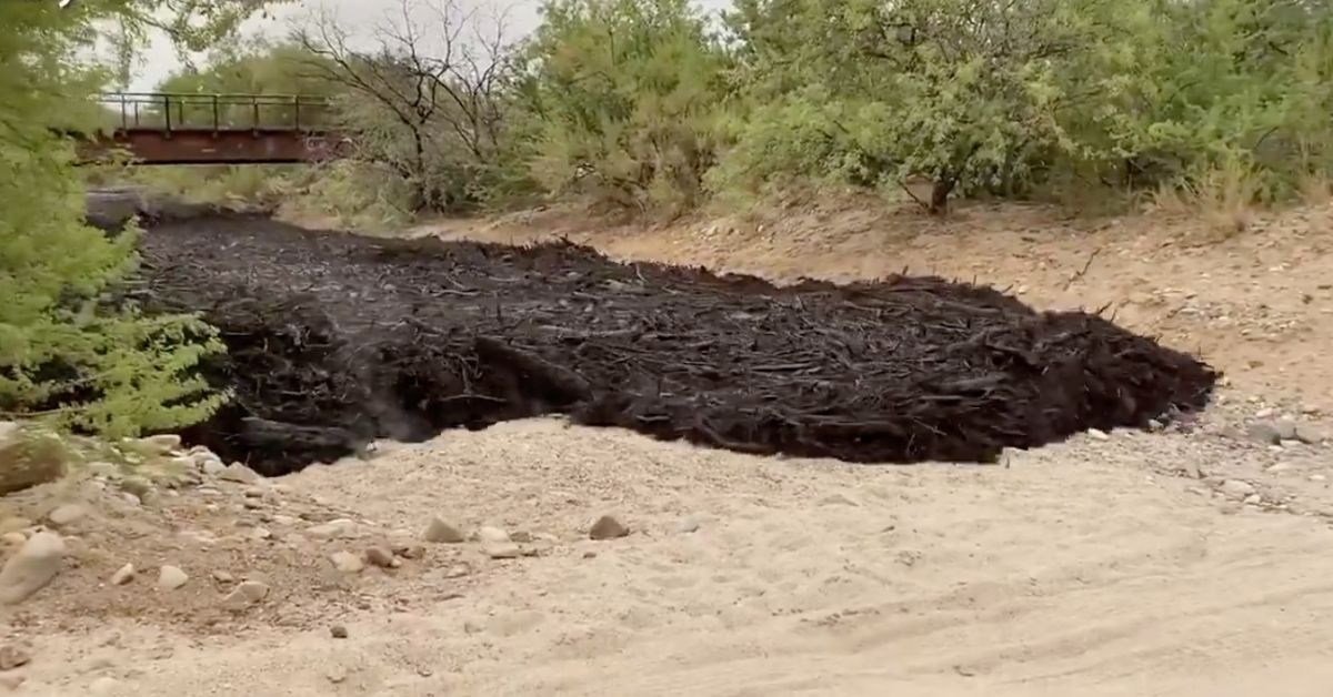 This Oozing Black River of Sludge Makes Its Way Through Arizona