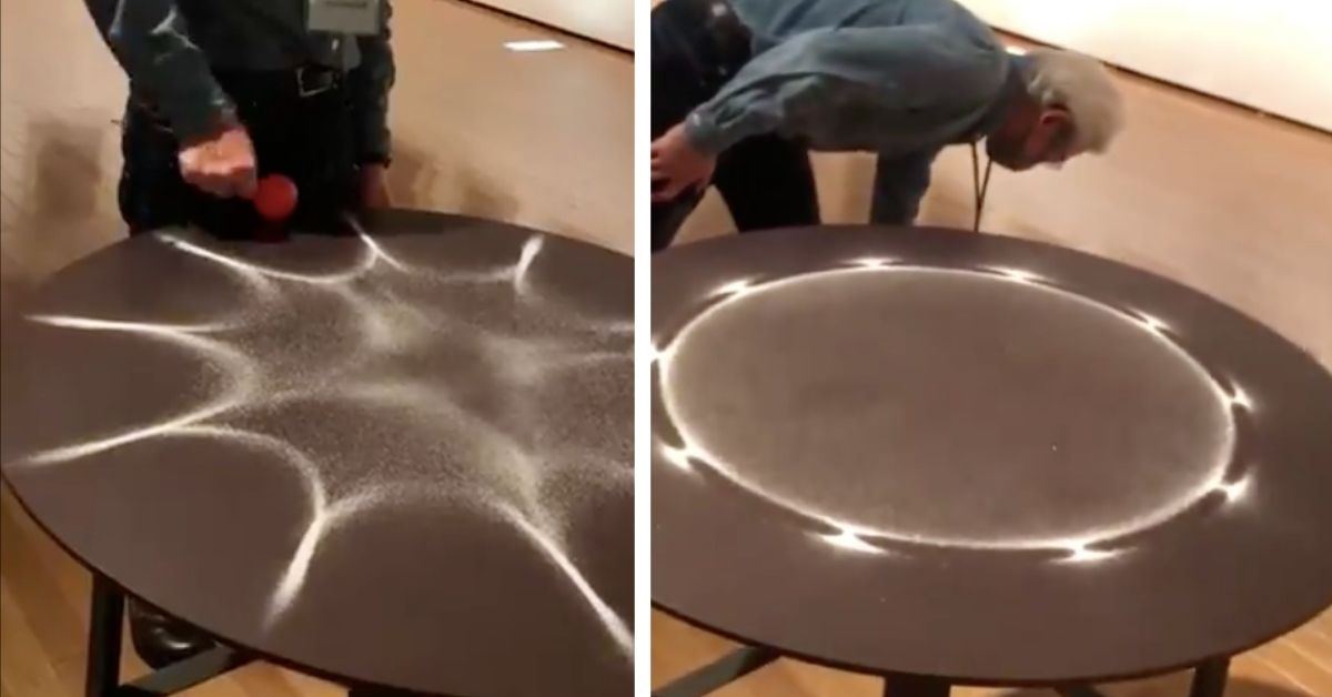 Japanese Artist Shapes Sound Through Sand, Creating Masterpieces