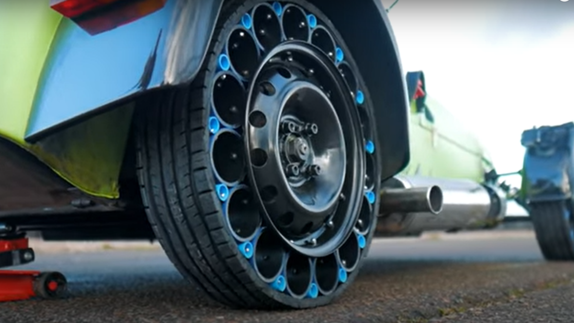 YouTubers build airless tires from scratch using just hardware store parts